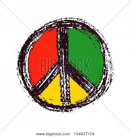 Peace Symbol Drawing Vector & Photo (Free Trial) | Bigstock