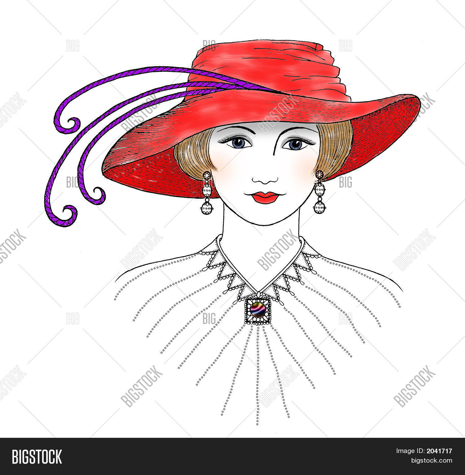 Red Hat Lady Image & Photo (Free Trial) | Bigstock