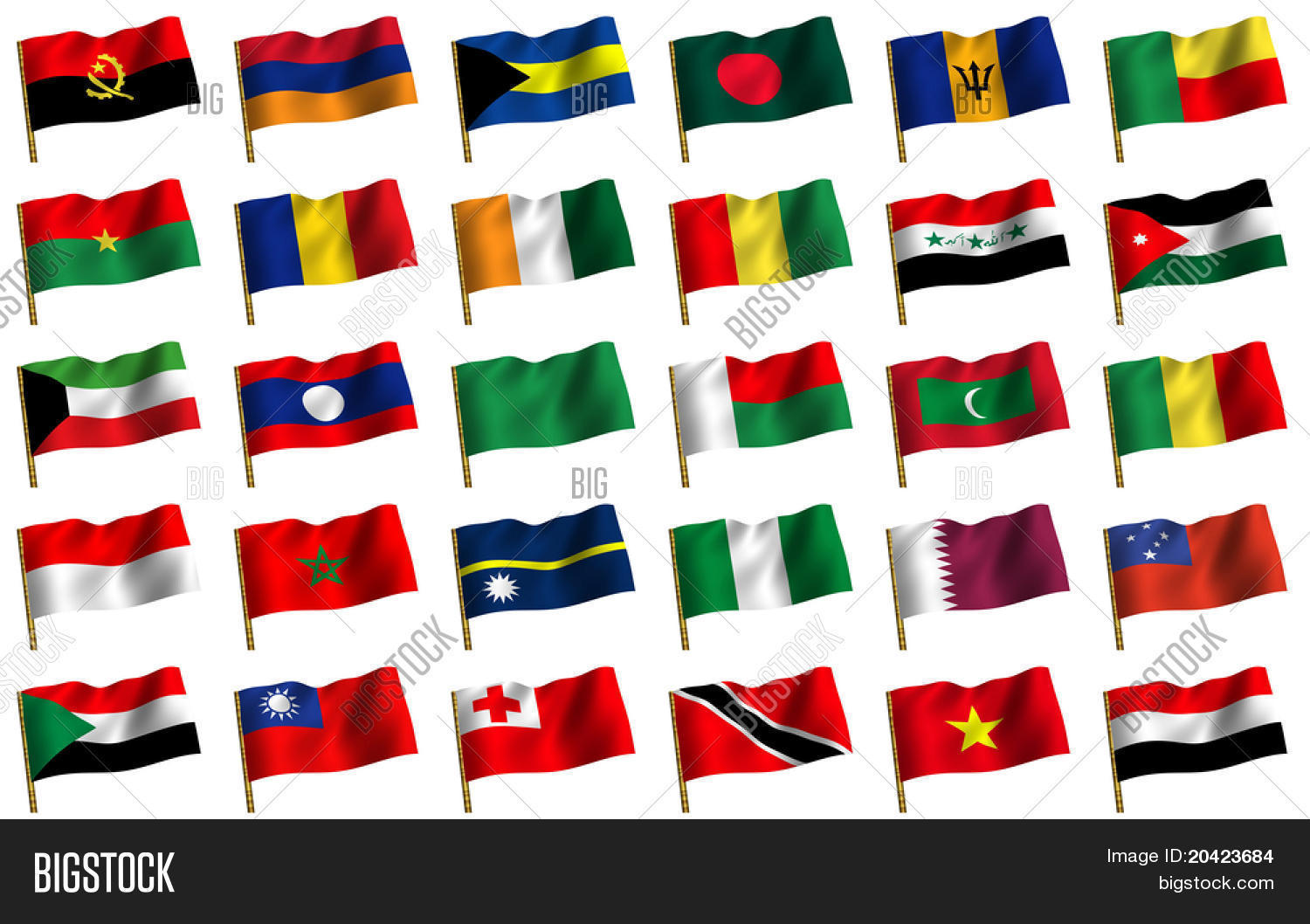 Collage Flags Image & Photo (Free Trial) | Bigstock