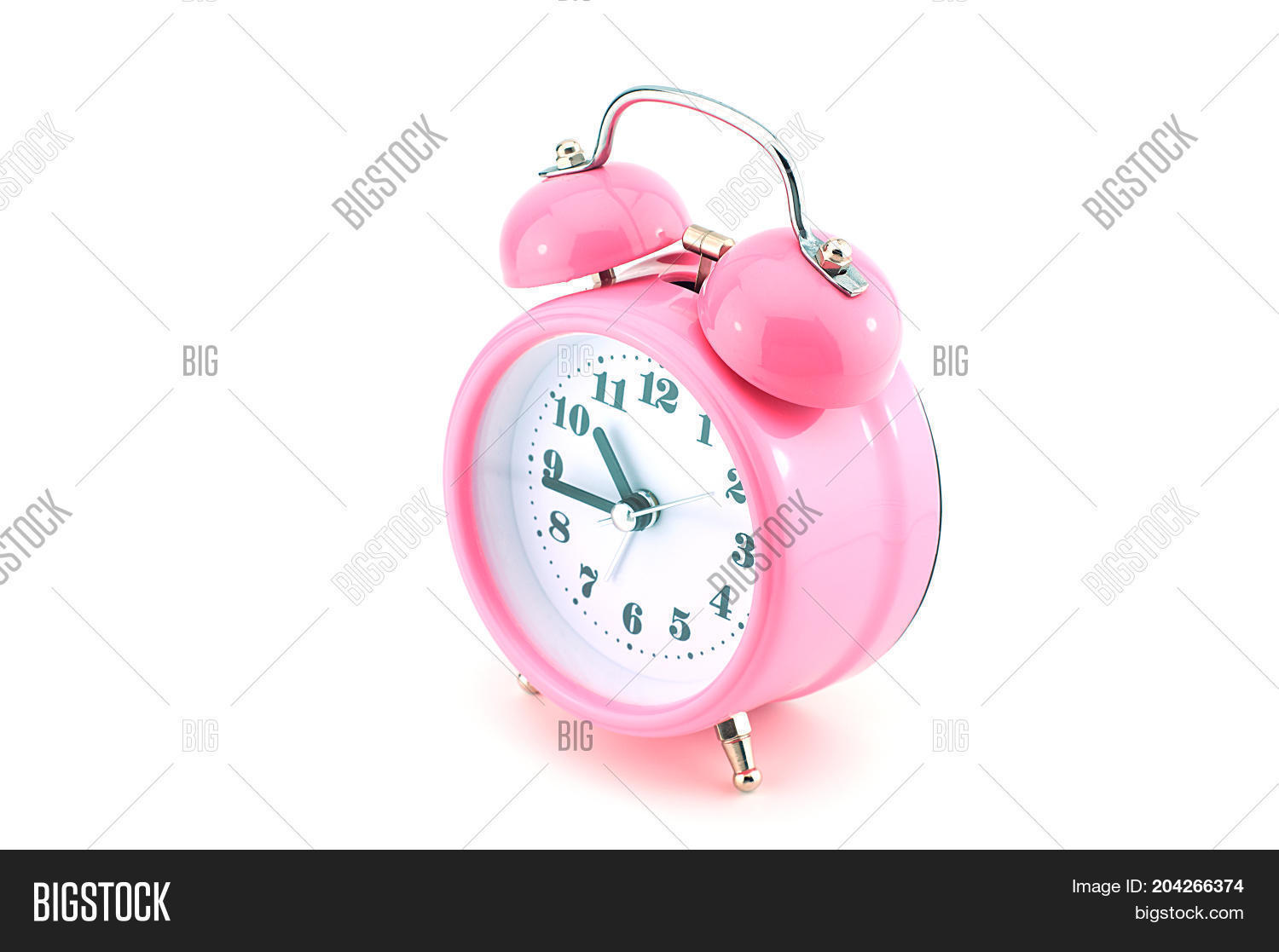 Pink Color Alarm Clock Image & Photo (Free Trial) | Bigstock