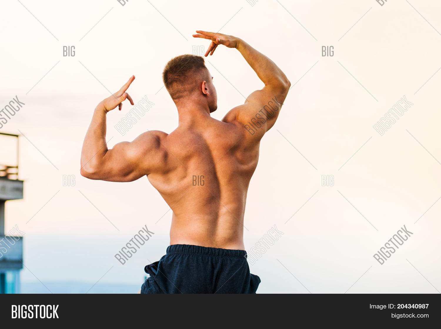 Bodybuilder Flexing Image & Photo (Free Trial) | Bigstock
