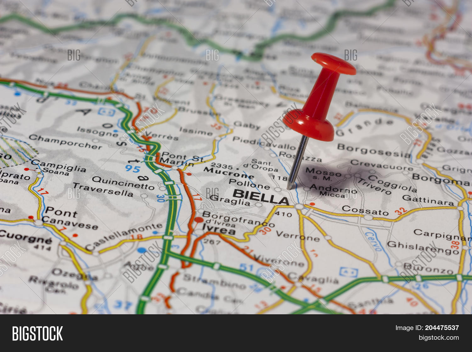 Road Map City Biella Image & Photo (Free Trial) | Bigstock