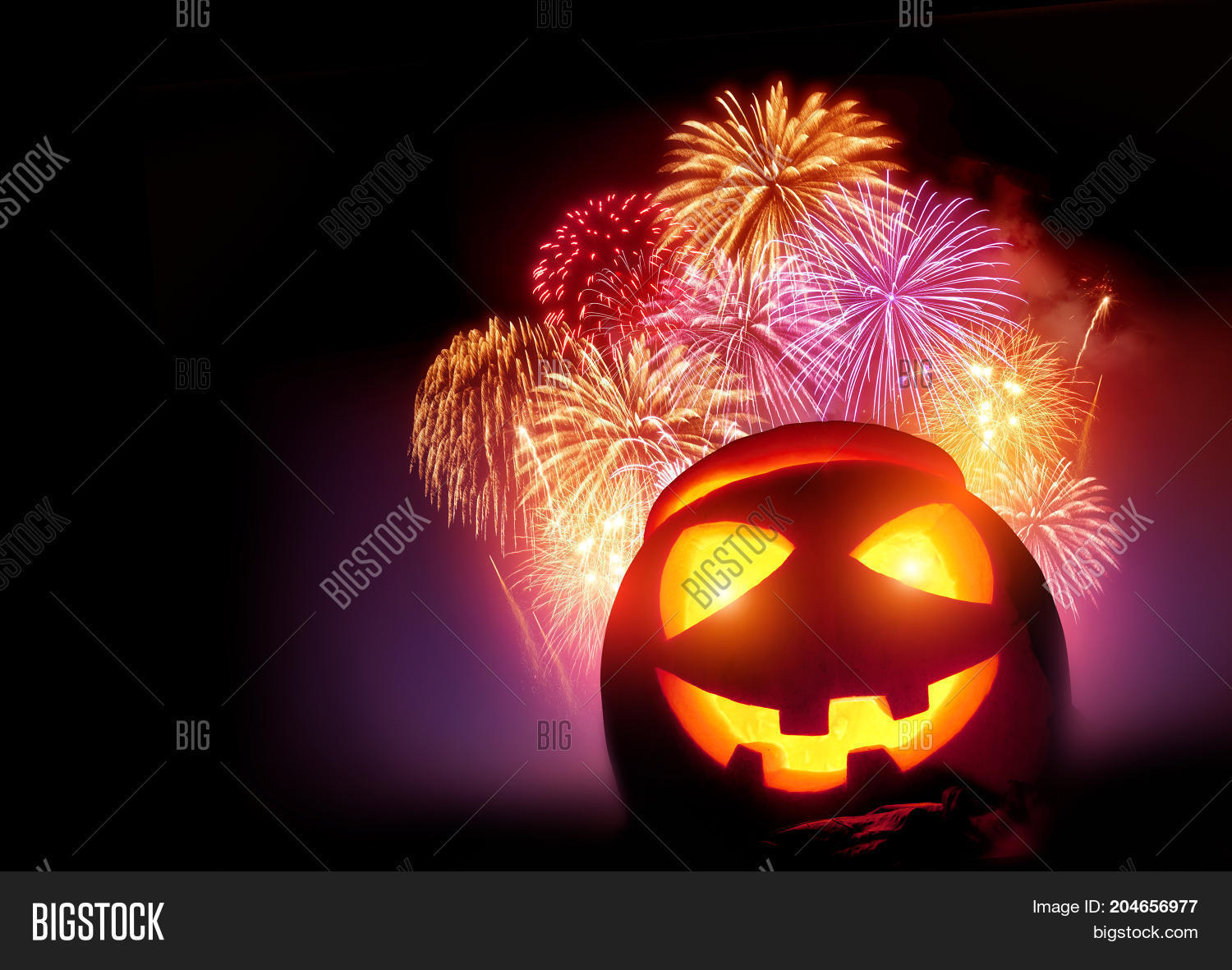 Halloween Fireworks Image & Photo (Free Trial) | Bigstock