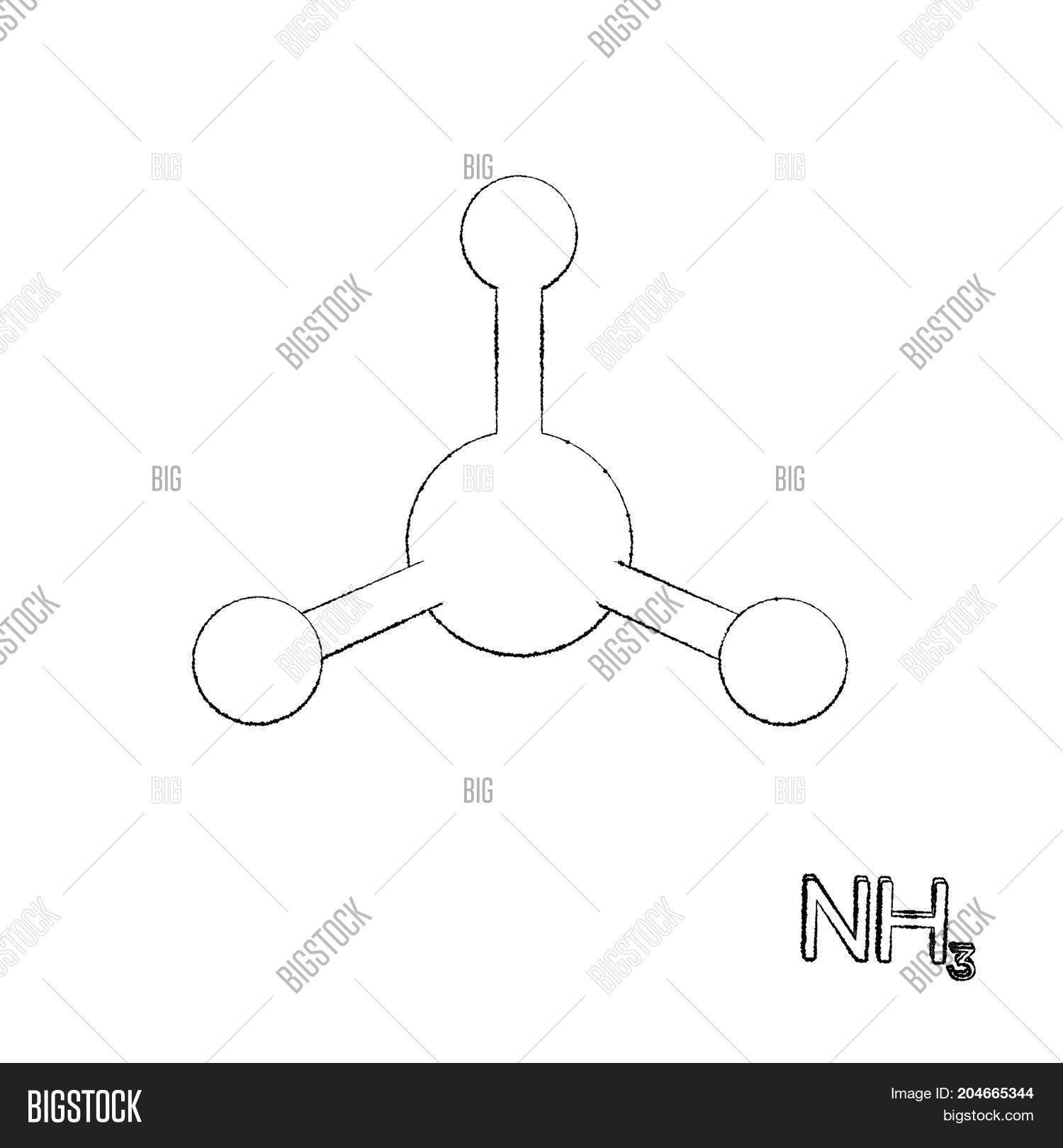 Ammonia Model Molecule Image & Photo (Free Trial) | Bigstock
