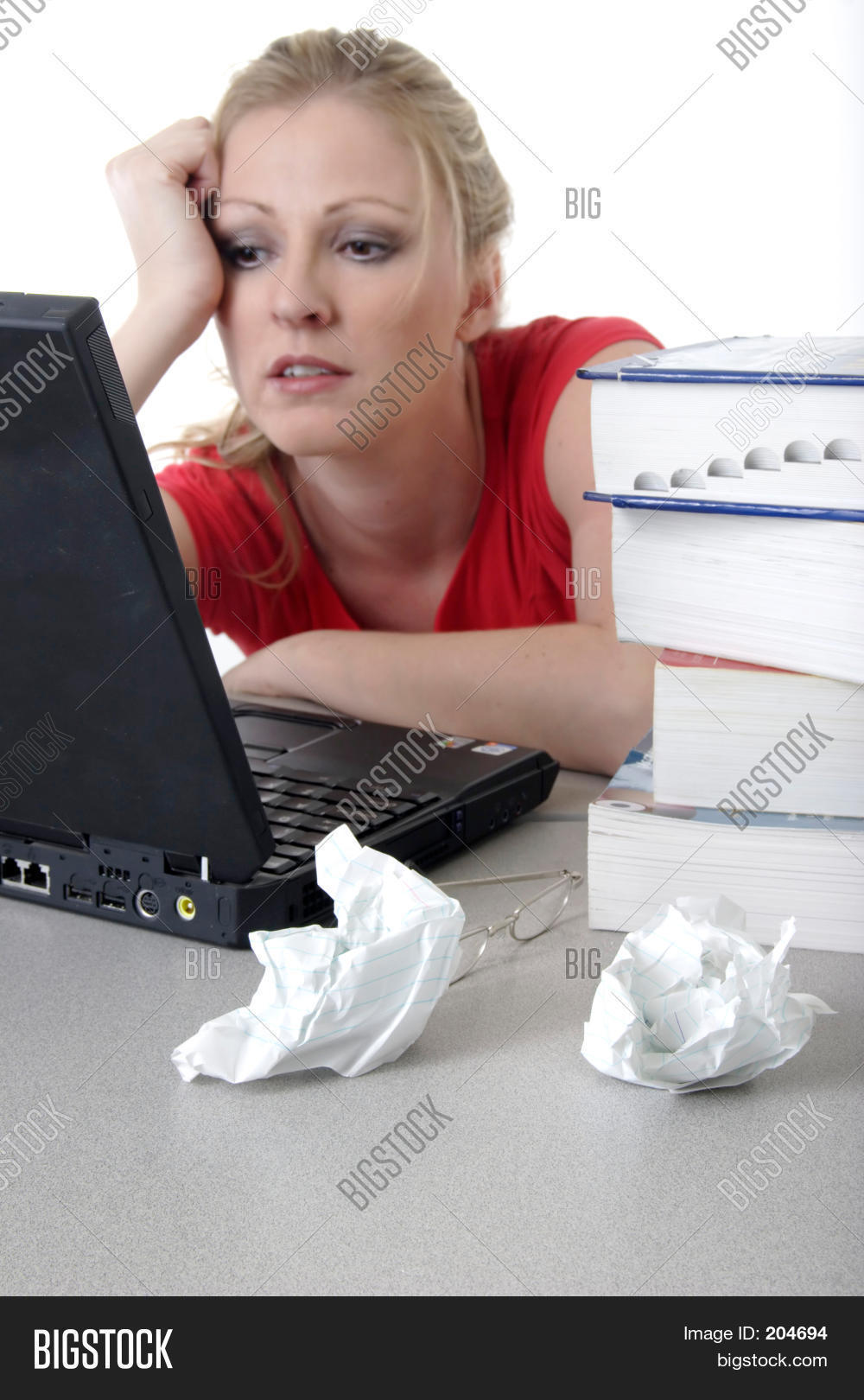 Tired Student Writers Image & Photo (Free Trial) | Bigstock