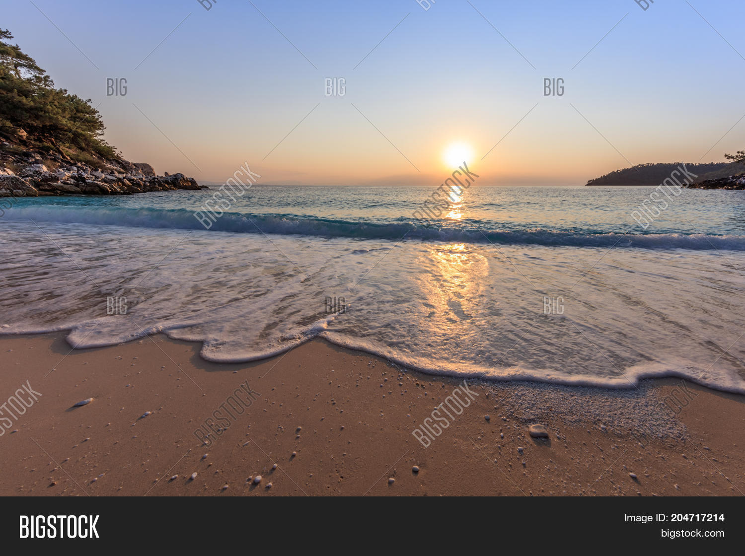 Sunrise Marble Beach ( Image & Photo (Free Trial) | Bigstock