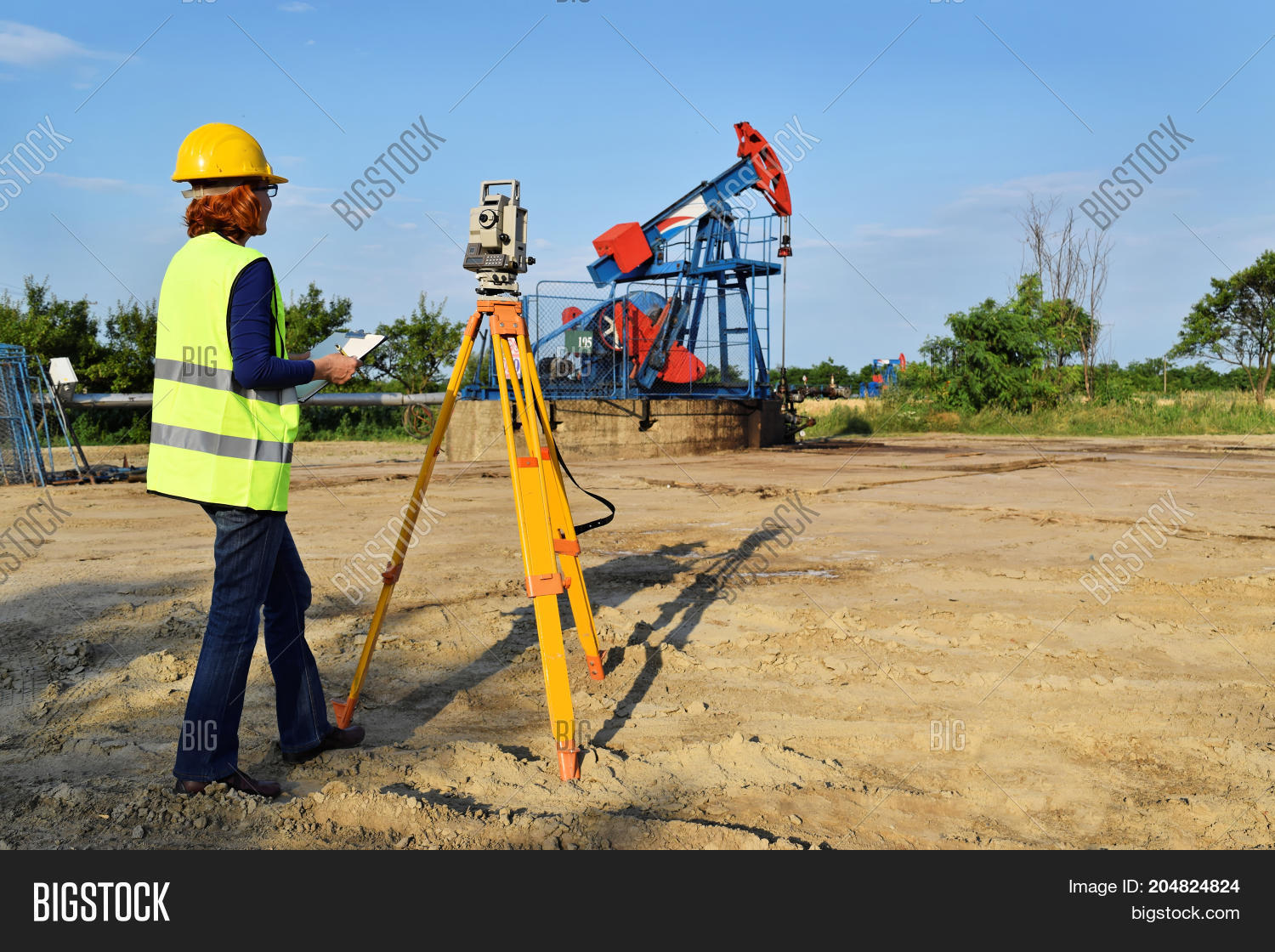 Woman Land Surveyor Image & Photo (Free Trial) | Bigstock