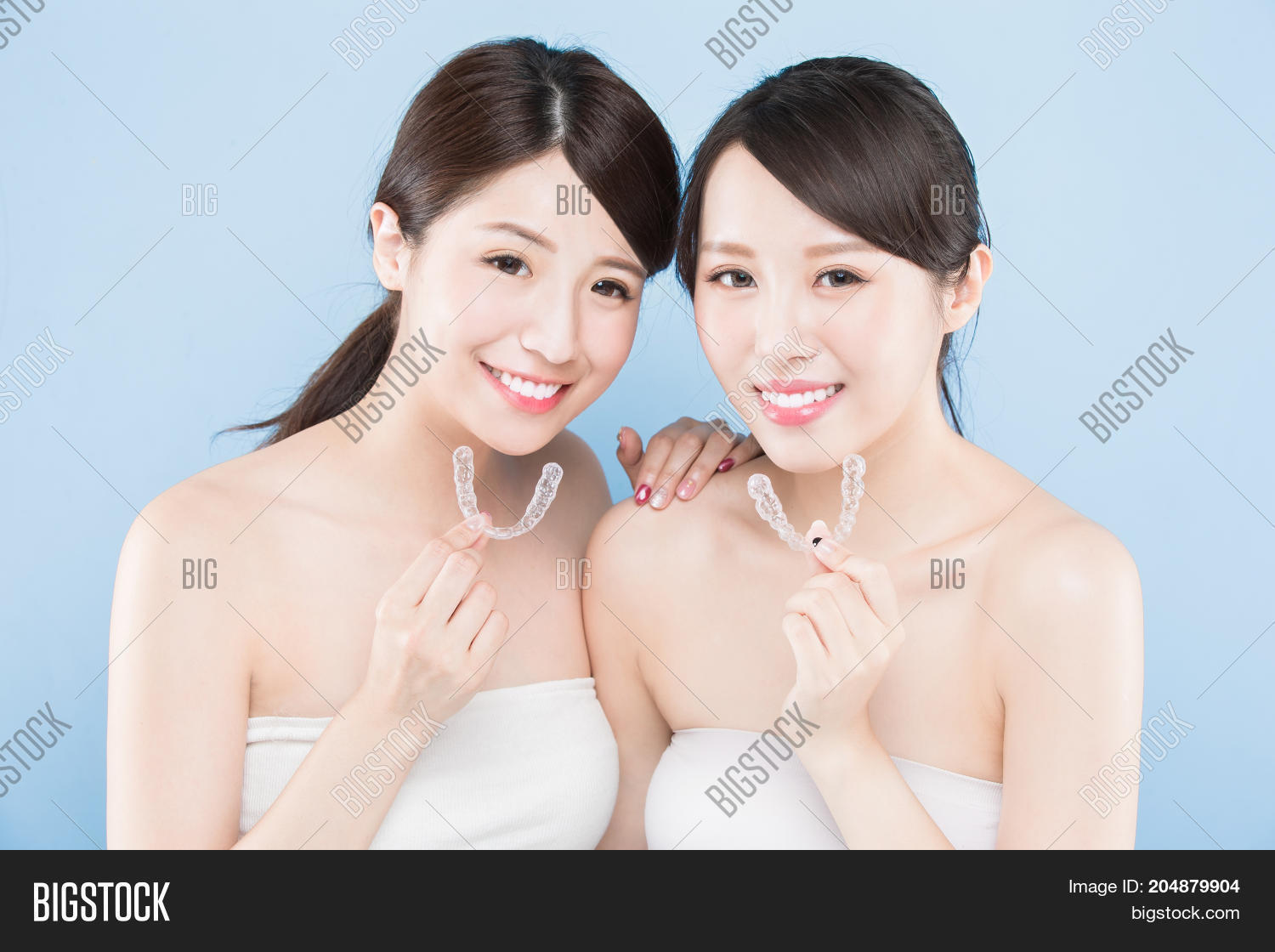 Two Beauty Woman Take Image & Photo (Free Trial) | Bigstock