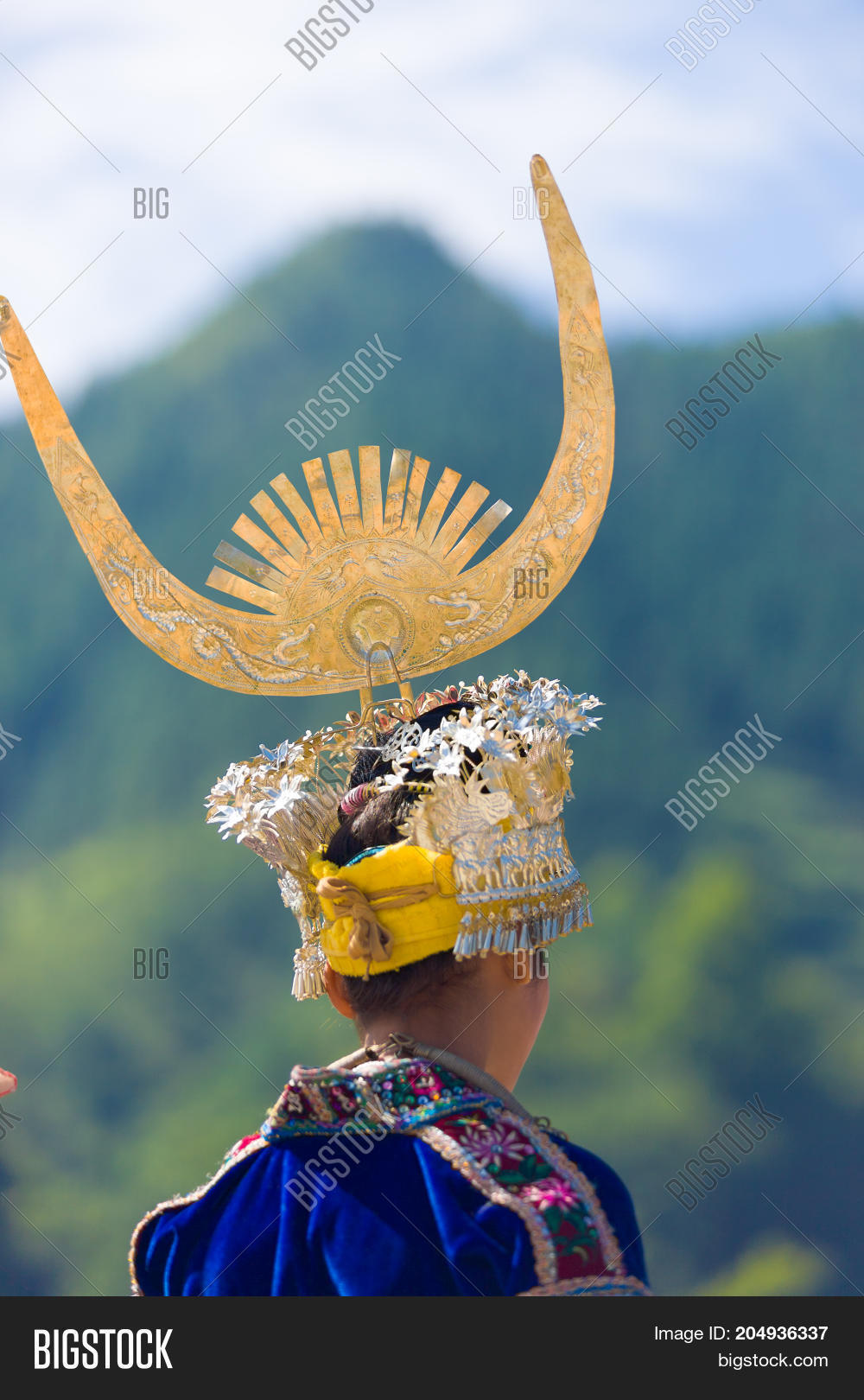 Miao Woman Rear Image & Photo (Free Trial) | Bigstock