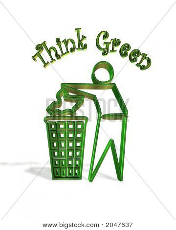 3D Think Green Recycle Image & Photo (Free Trial) | Bigstock