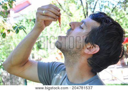 Man Eating Raw Caviar Image & Photo (Free Trial) | Bigstock
