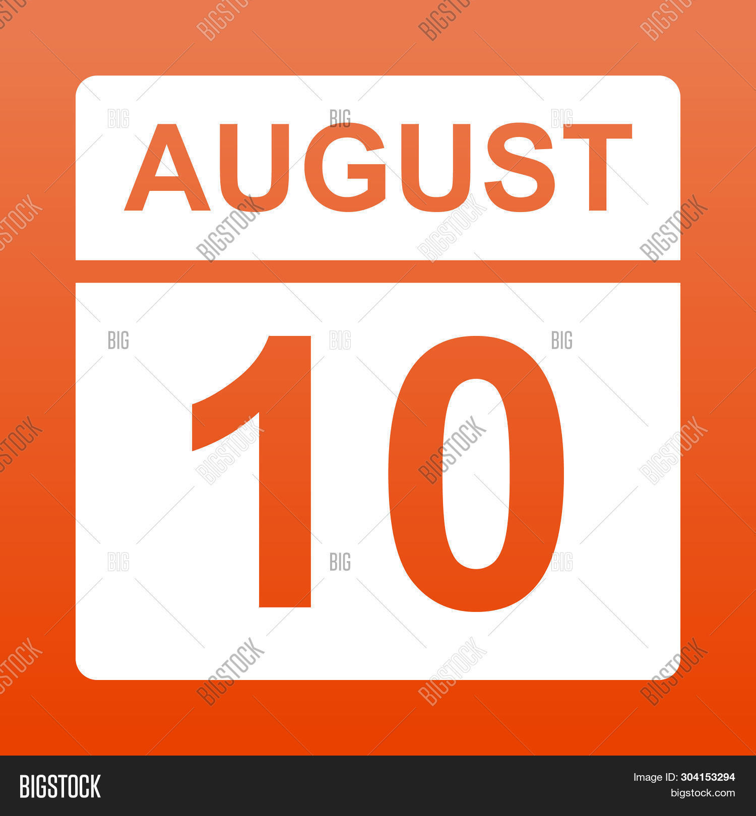 August 10. White Image & Photo (Free Trial) | Bigstock