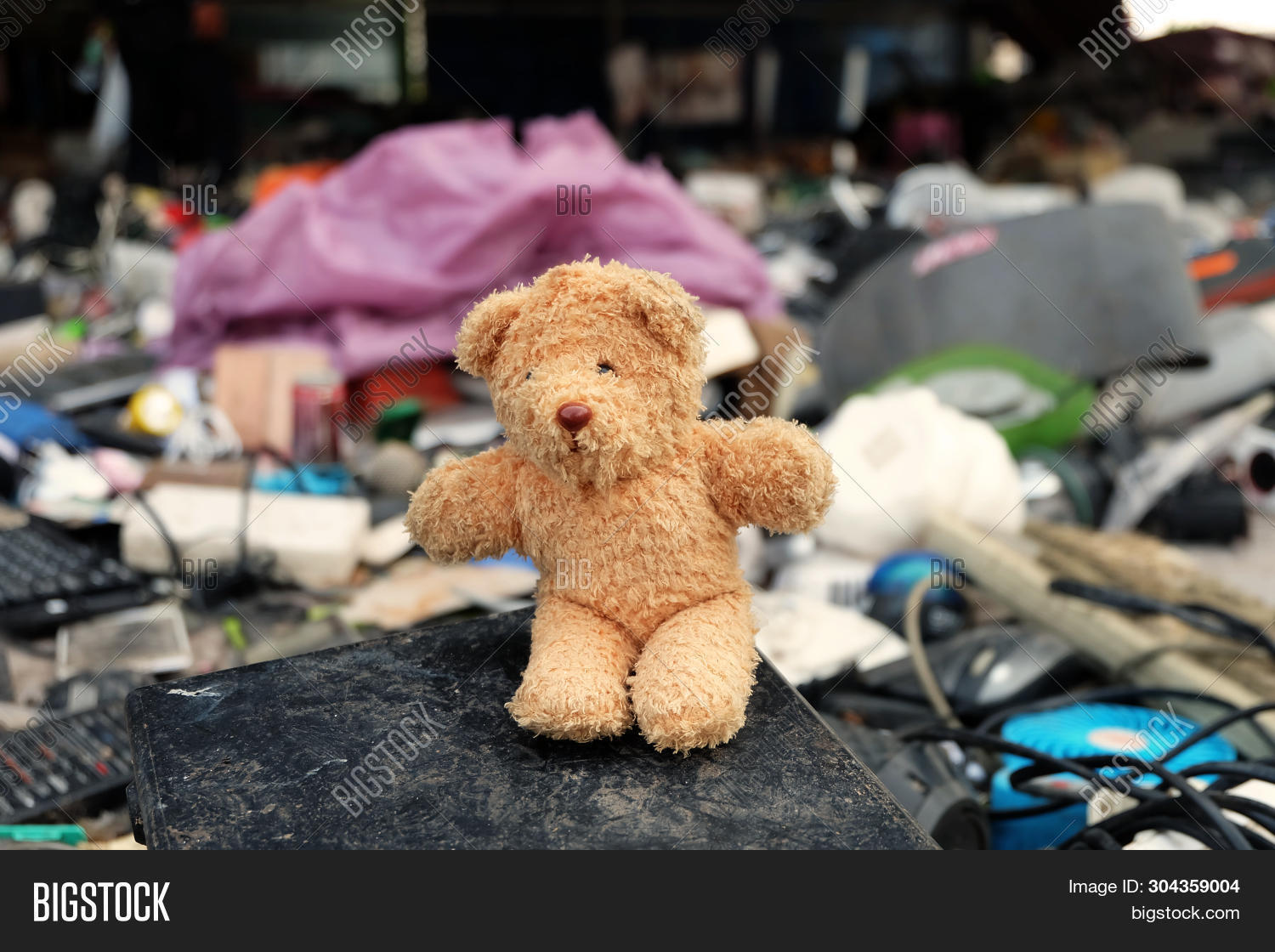 Damaged Teddy Bear