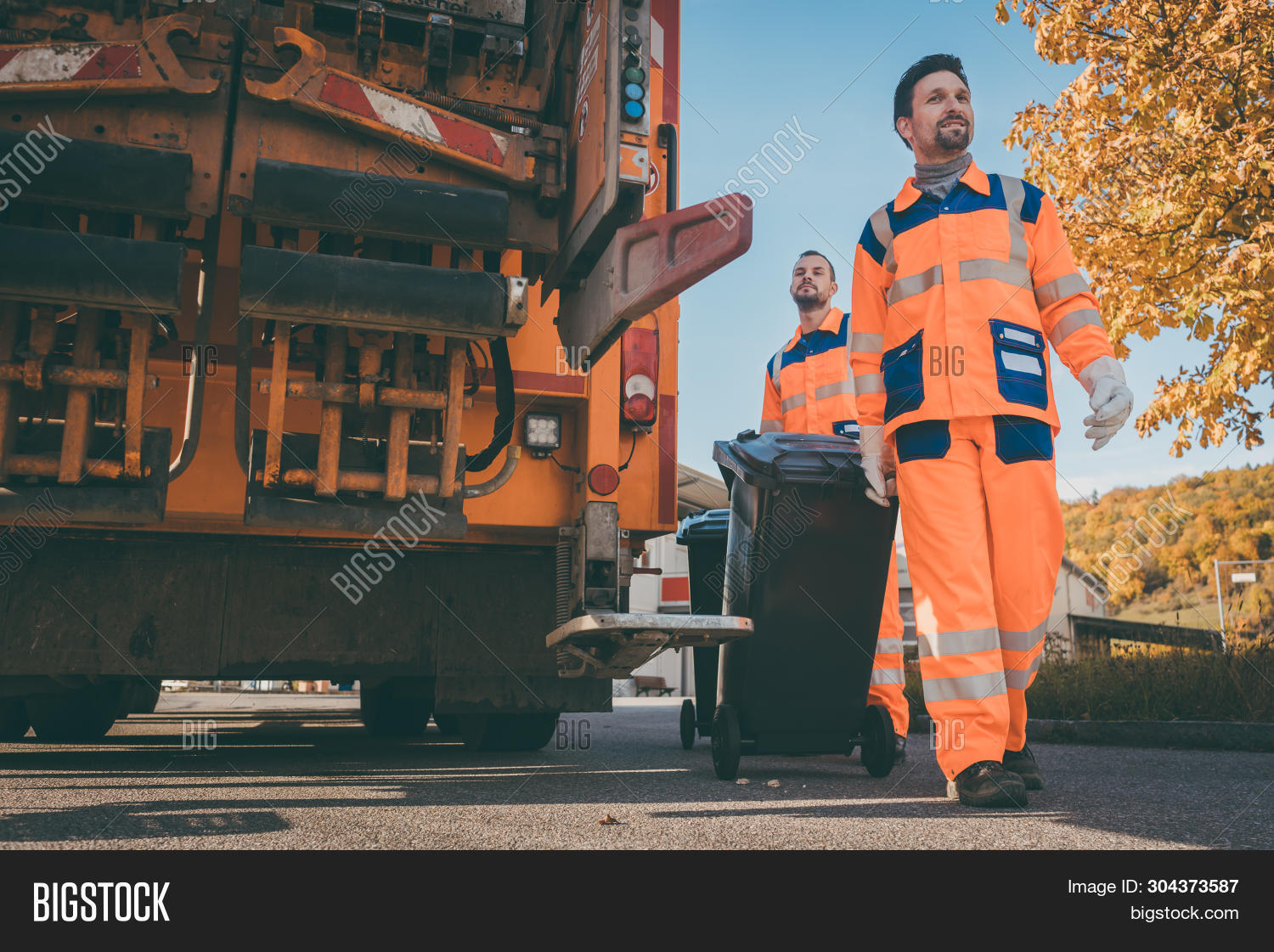 Garbage Removal Men Image & Photo (Free Trial) | Bigstock