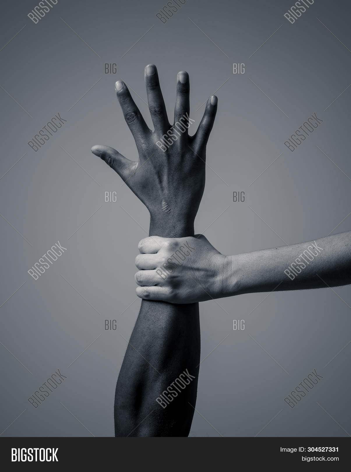 African American Hand Reaching
