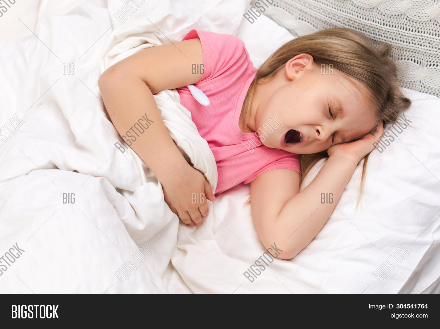 Sick Little Child Girl Image & Photo (Free Trial) | Bigstock