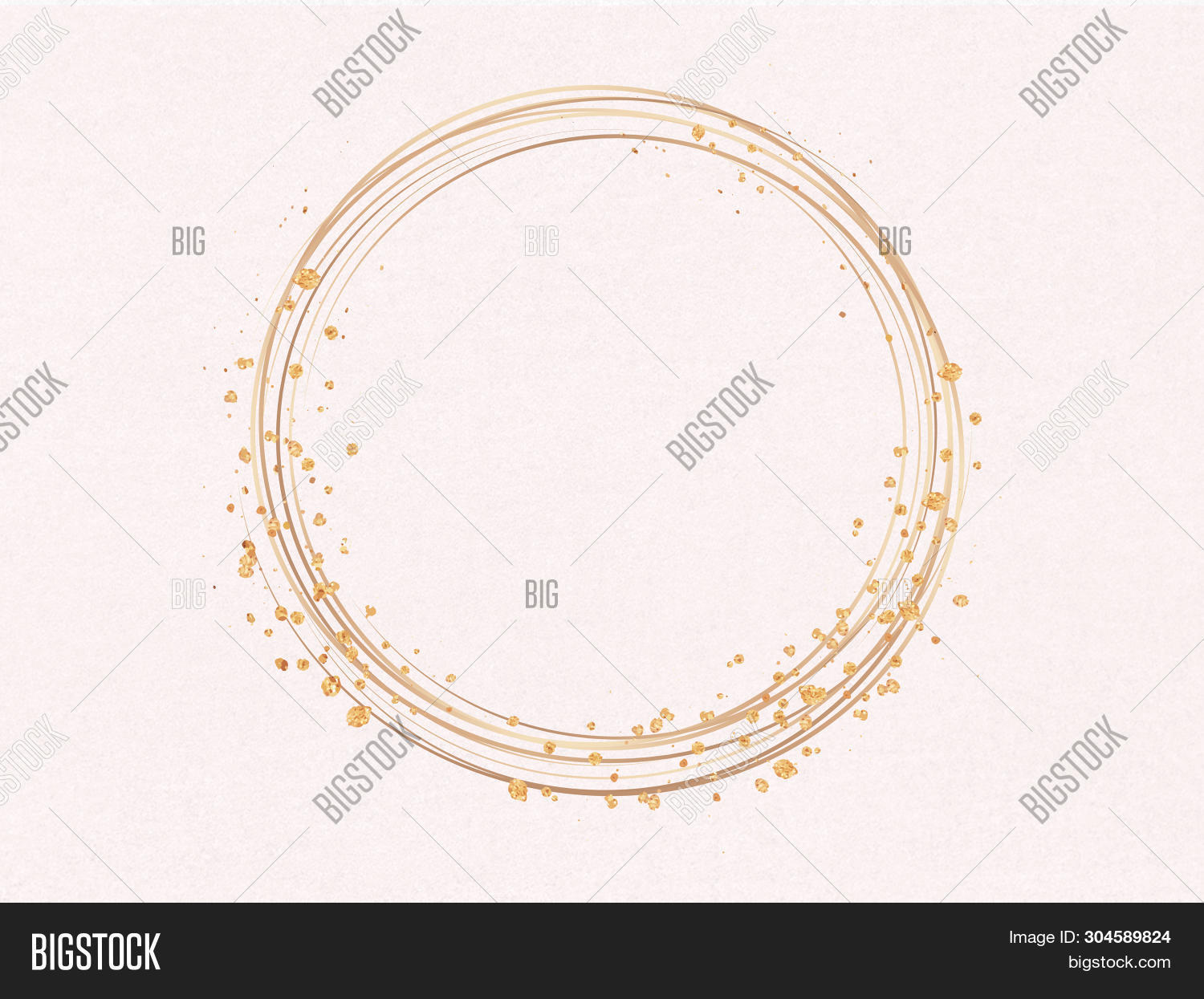 Gold Circle Frame On Image & Photo (Free Trial) | Bigstock