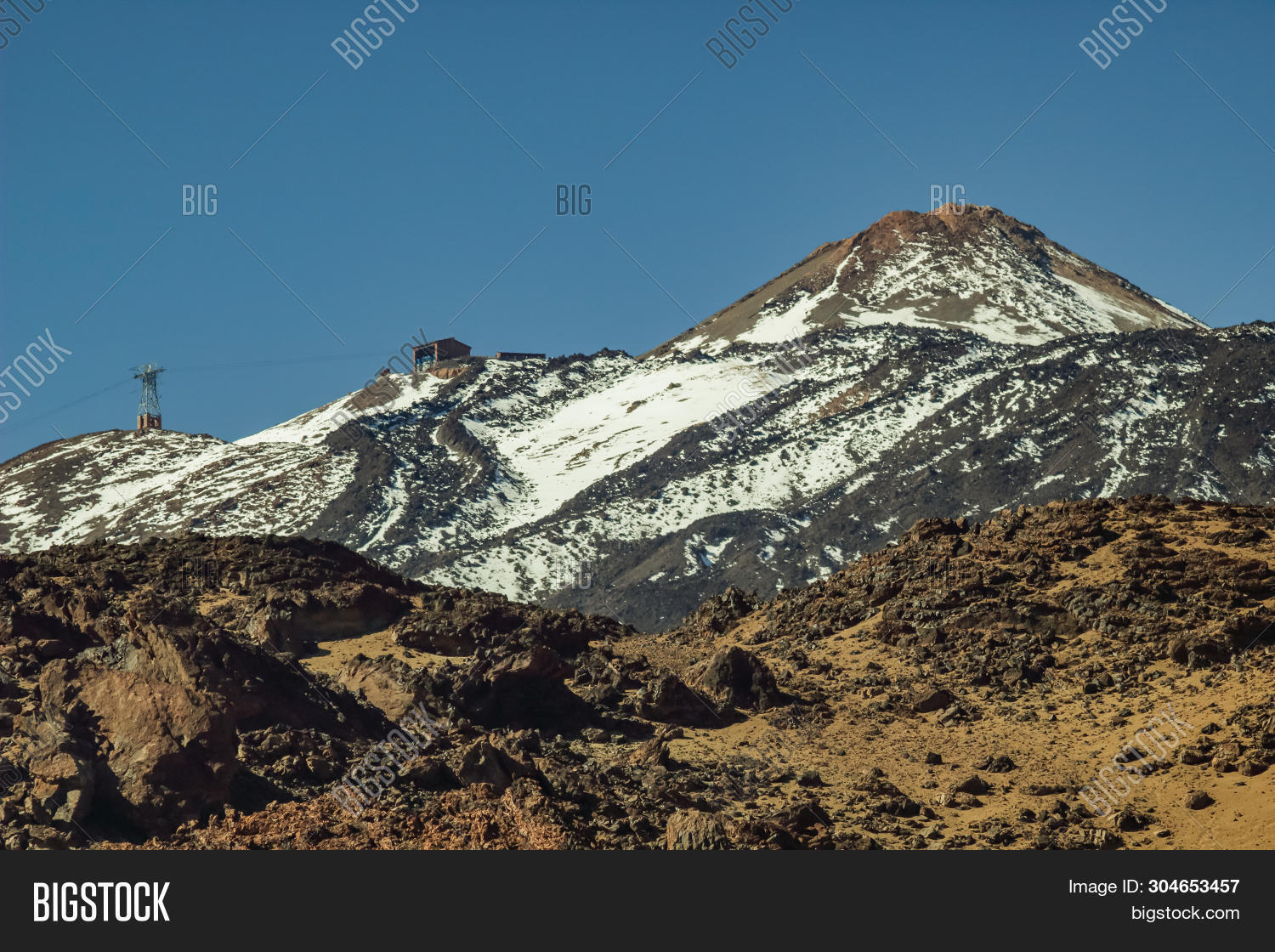 Mountain Teide White Image & Photo (Free Trial) | Bigstock