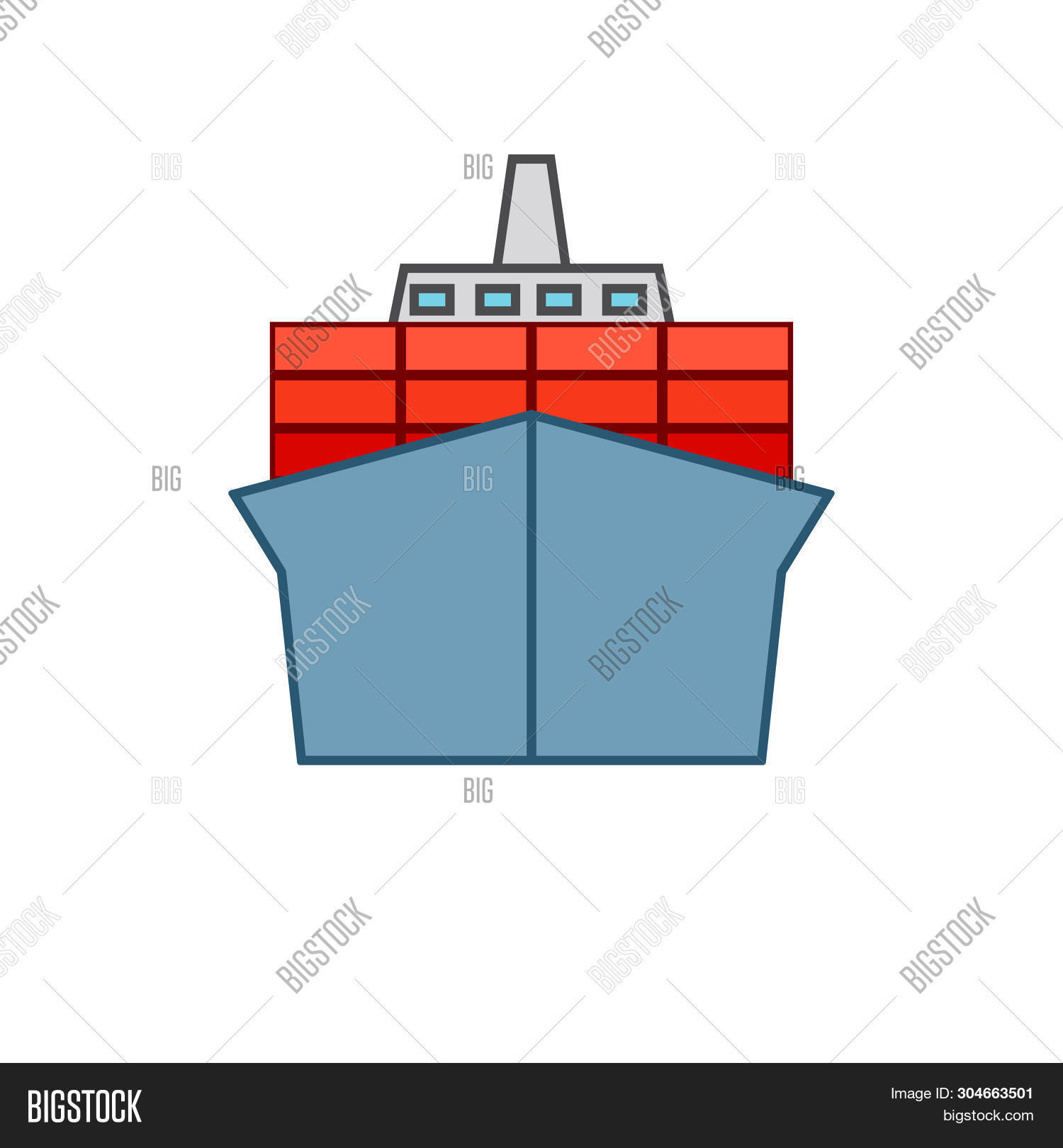 Container Ship Icon. Image & Photo (Free Trial) | Bigstock