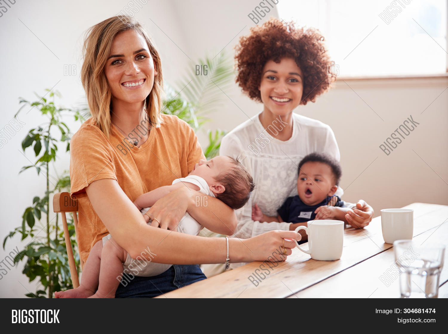 Portrait Two Mothers Image & Photo (Free Trial) | Bigstock