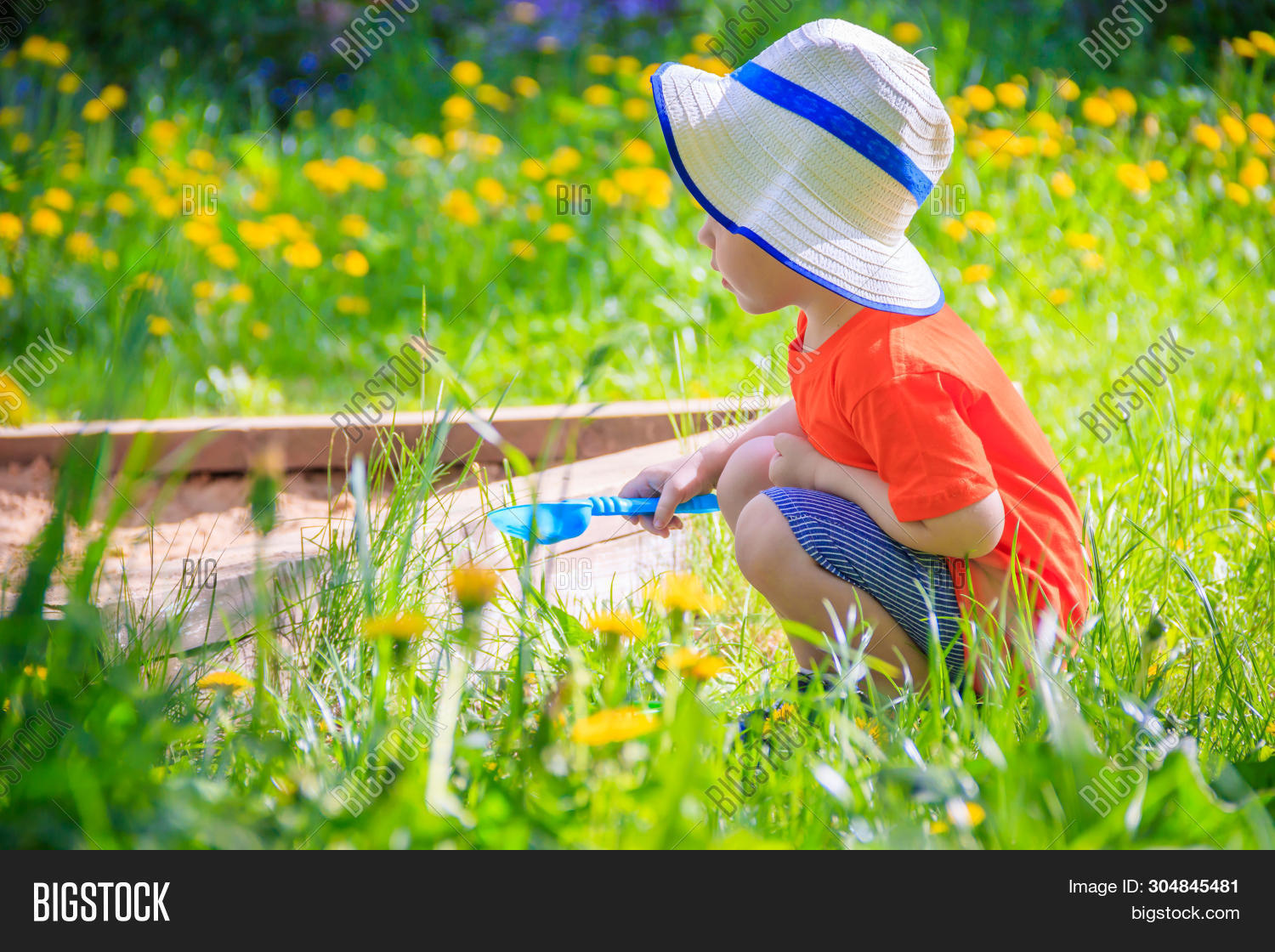 Boy Bucket Shovel Image & Photo (Free Trial) | Bigstock