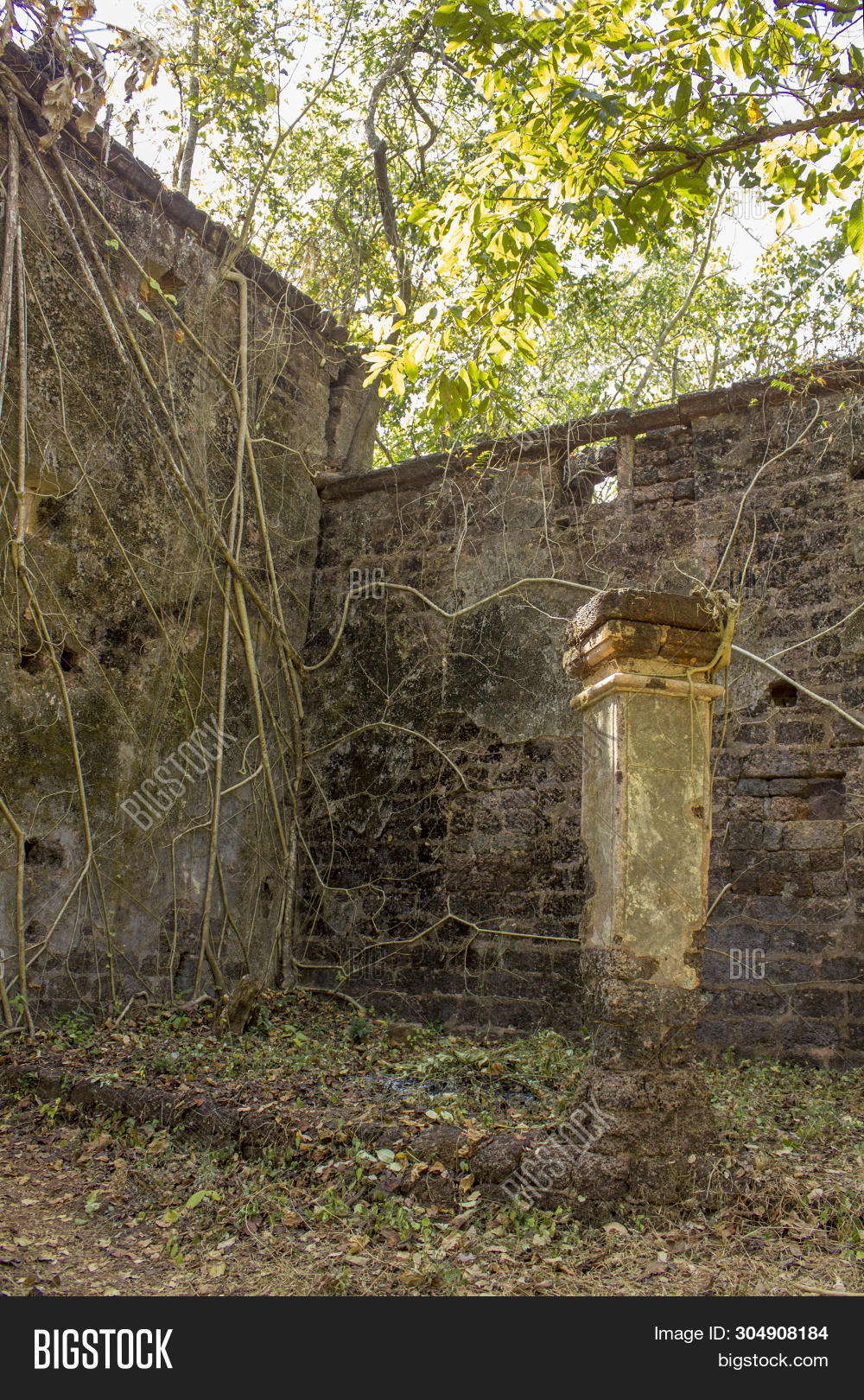 Destroyed Column Walls Image & Photo (Free Trial) | Bigstock