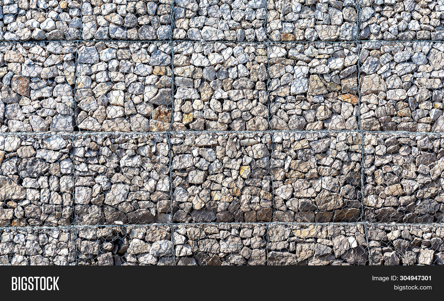 Stone Wall Metal Grid Image & Photo (Free Trial) | Bigstock
