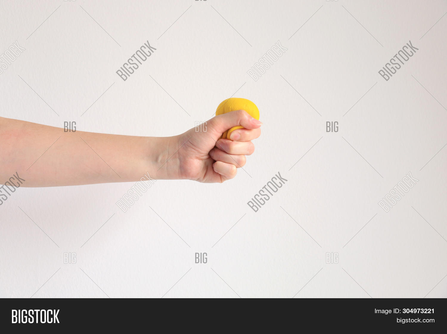 Hand Pinching Yellow Image & Photo (Free Trial) | Bigstock