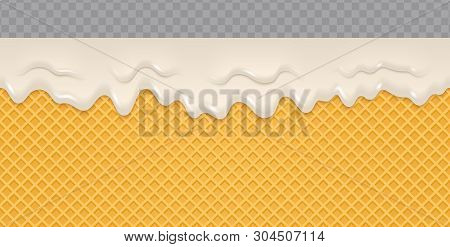 Cream Melted On Wafer Vector & Photo (Free Trial) | Bigstock