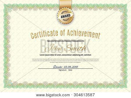 Official Certificate Vector & Photo (Free Trial) | Bigstock