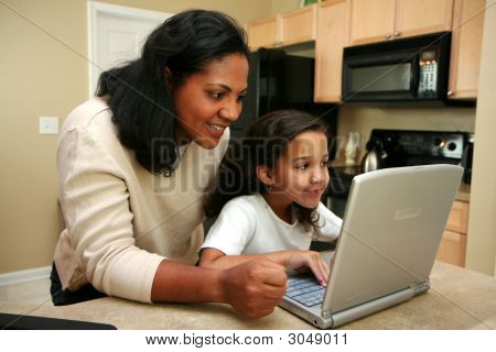 Family On Computer Image & Photo (Free Trial) | Bigstock