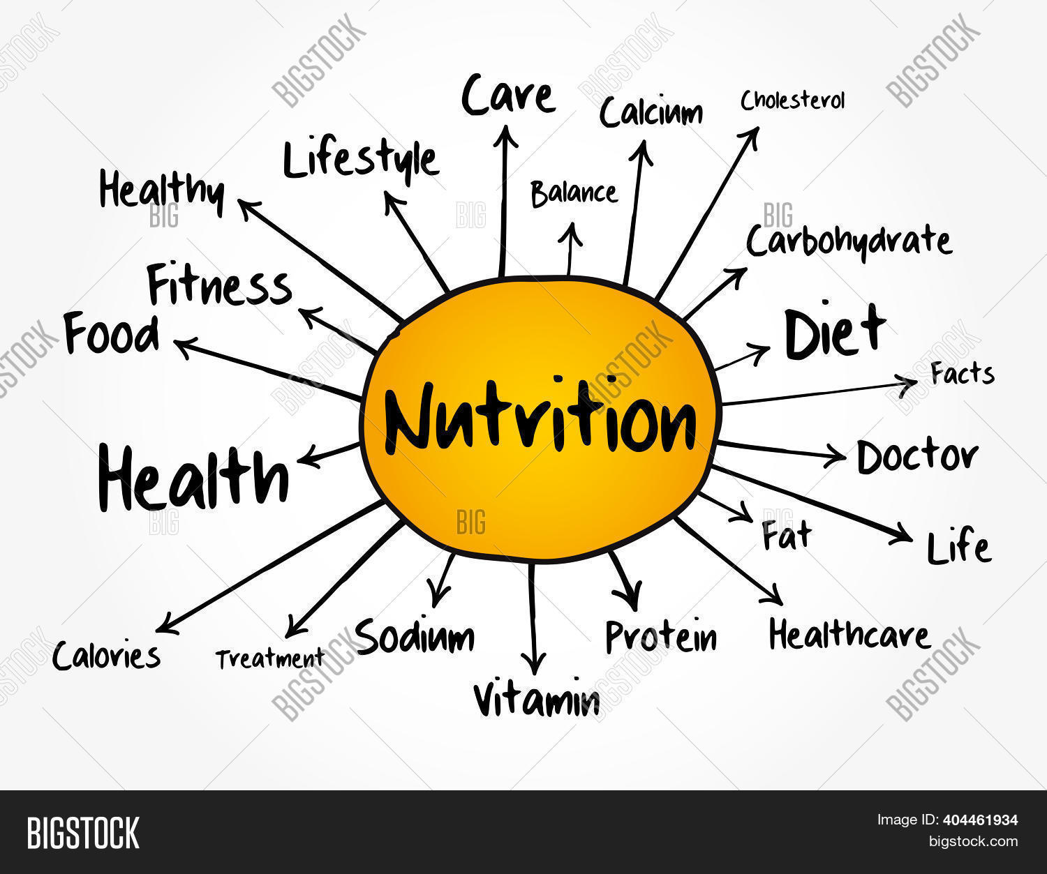 Nutrition Mind Map Image & Photo (Free Trial) | Bigstock