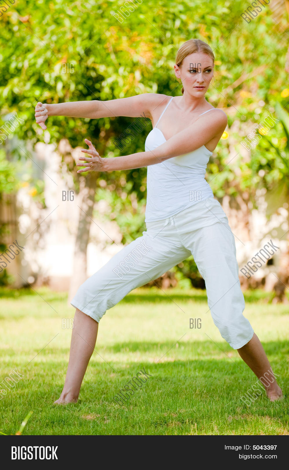 Woman Doing Tai Chi Image & Photo (Free Trial) | Bigstock
