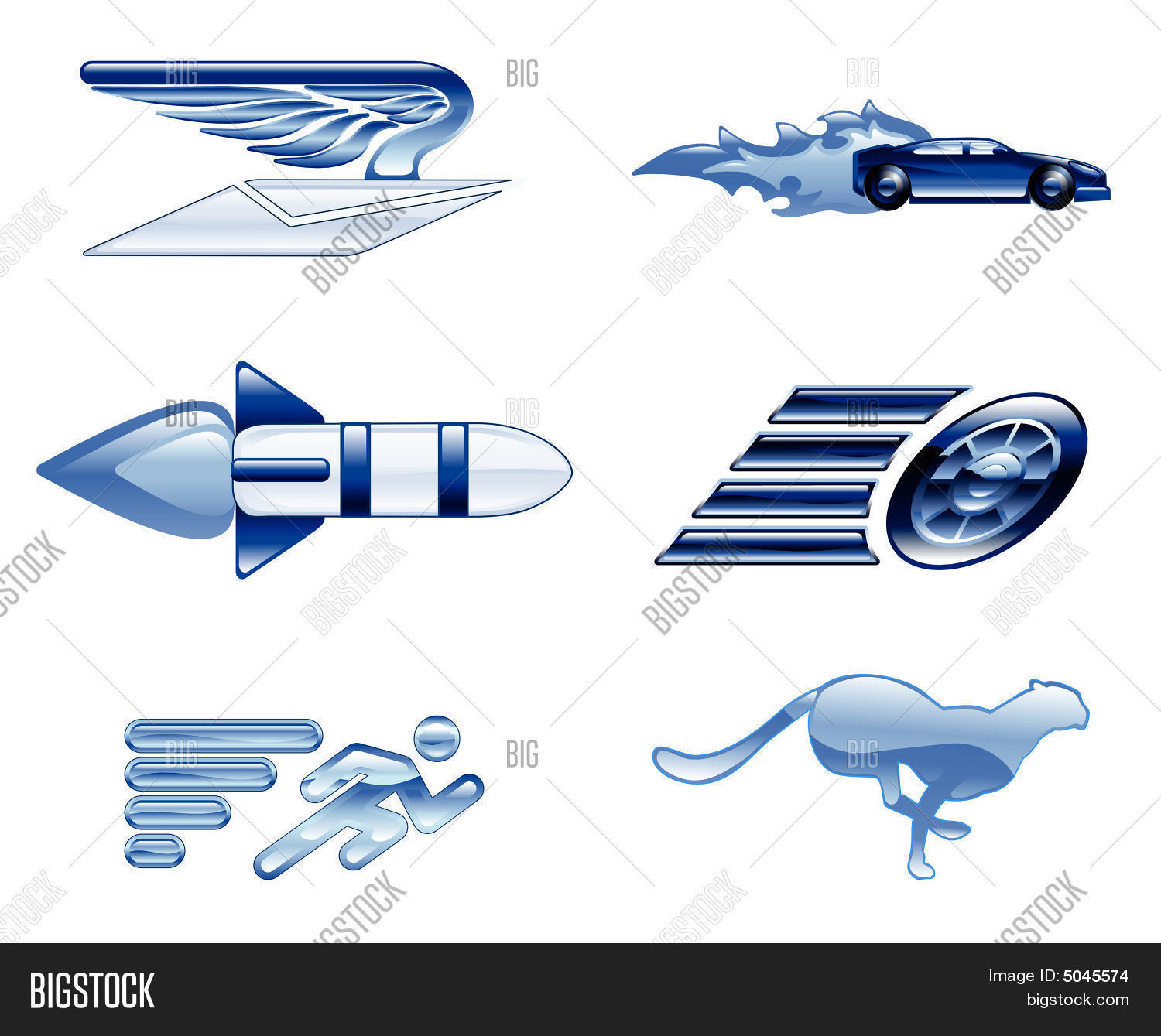 Speed Icon Set Series Vector & Photo (Free Trial) | Bigstock