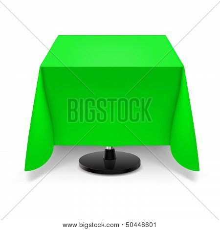 Square Table Green Vector & Photo (Free Trial) | Bigstock