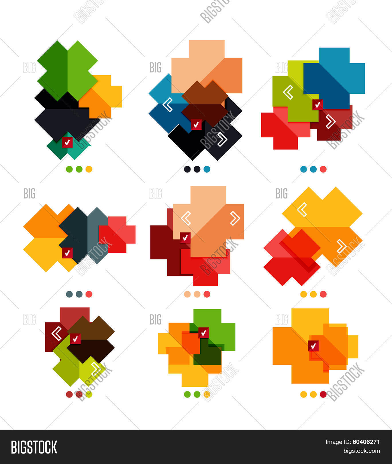 Set Cross Geometric Image & Photo (Free Trial) | Bigstock