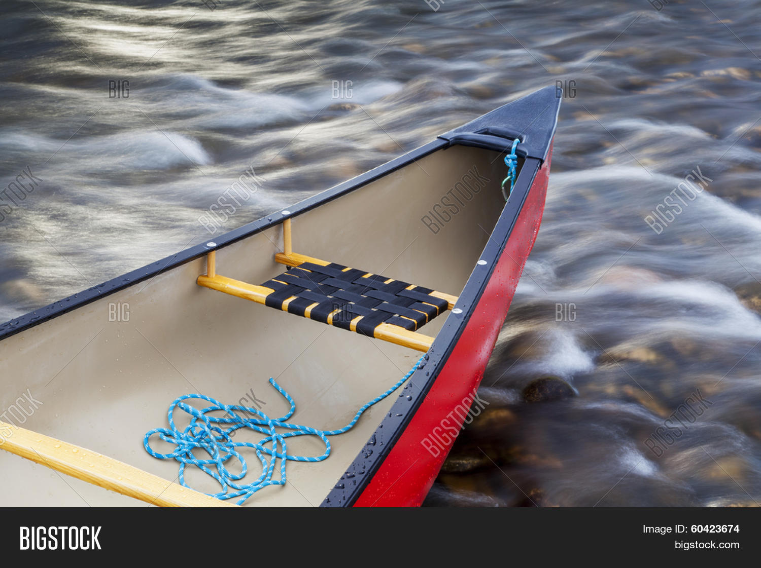 Red Canoe Stern Rope Image & Photo (Free Trial) | Bigstock