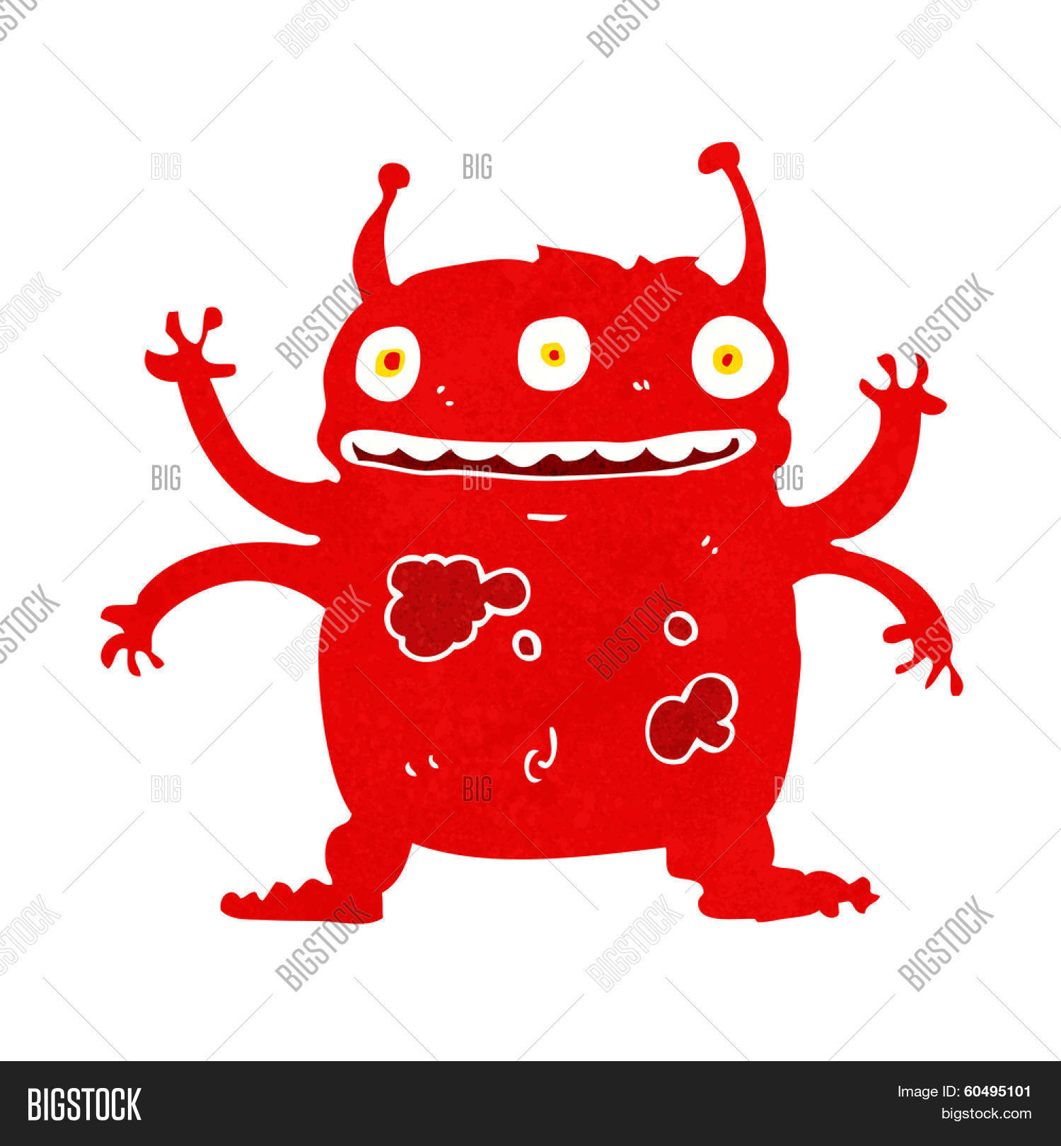 Cartoon Alien Monster Vector & Photo (Free Trial) | Bigstock