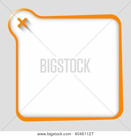 Orange Text Box Any Vector & Photo (Free Trial) | Bigstock