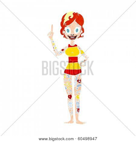 Cartoon Woman Covered Vector & Photo (Free Trial) | Bigstock