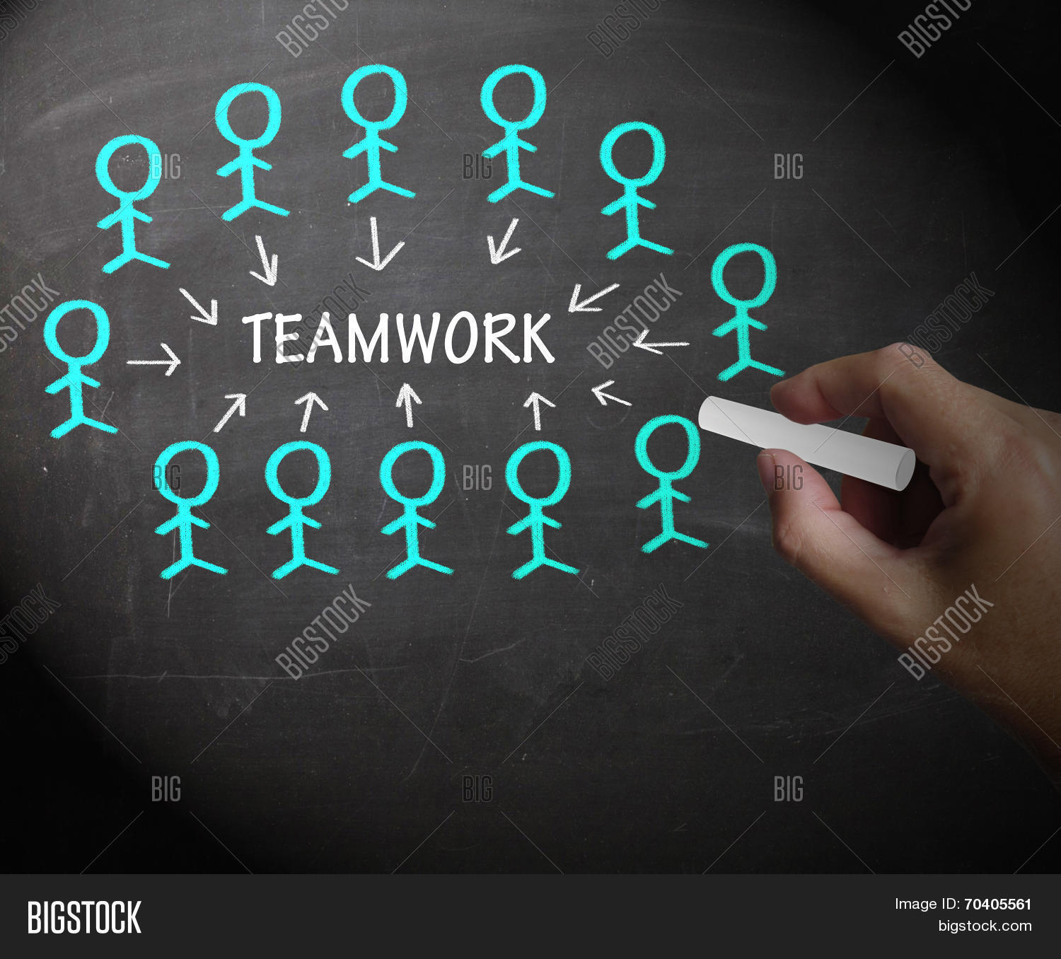 Teamwork Stick Figures Image & Photo (Free Trial) | Bigstock
