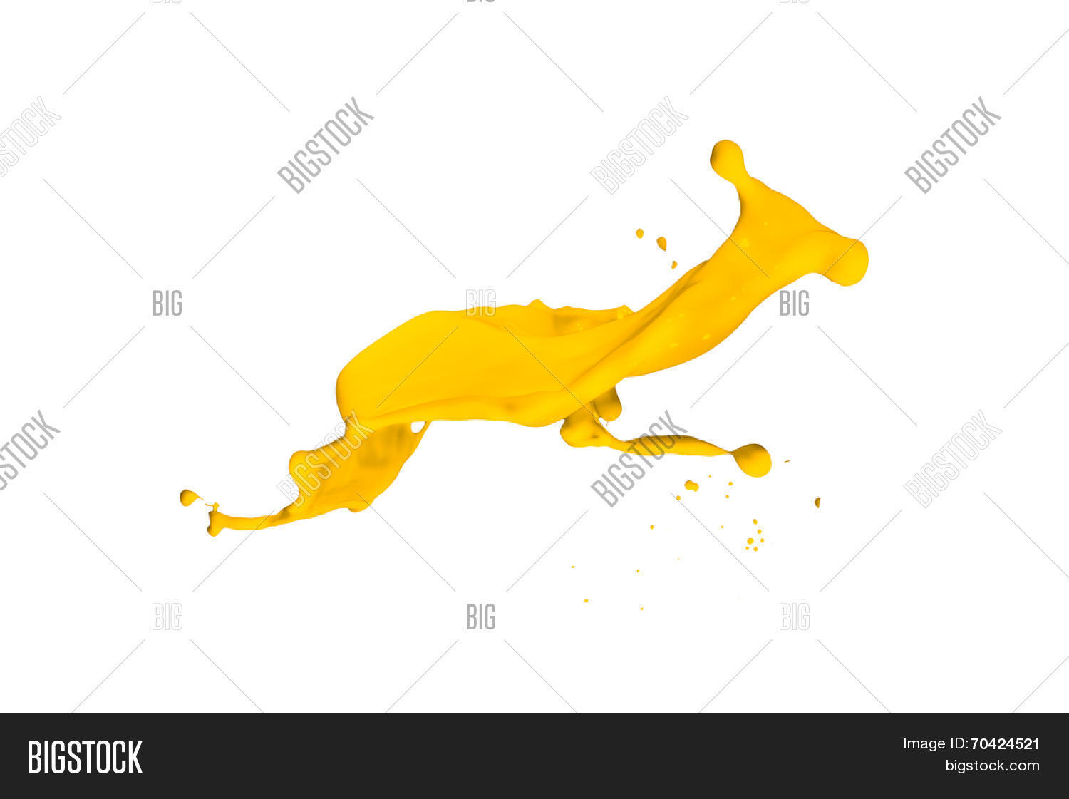 Yellow Paint Splash Image & Photo (Free Trial) | Bigstock
