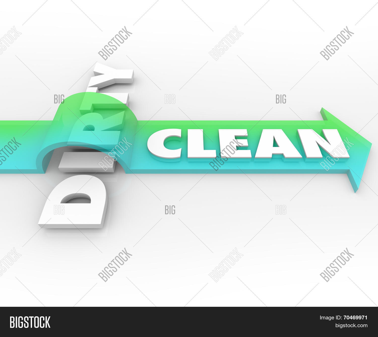 Clean Word On Arrow Image & Photo (Free Trial) | Bigstock