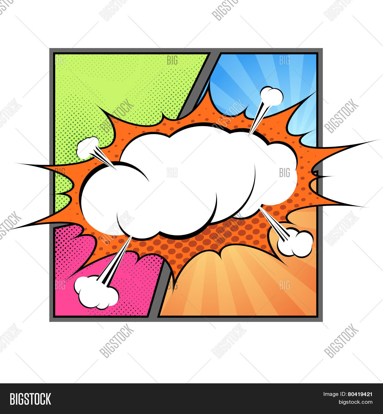 Retro Comic Book Page Vector & Photo (Free Trial) | Bigstock
