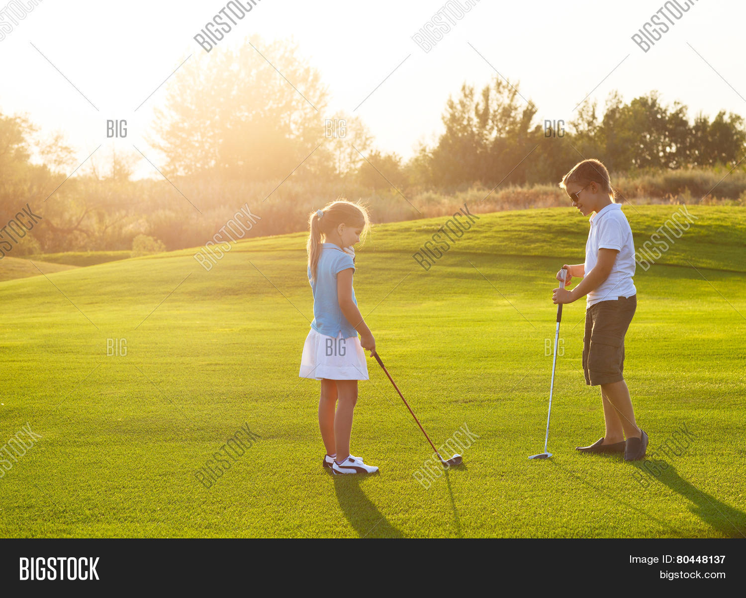 Kids Golf Field Image & Photo (Free Trial) | Bigstock
