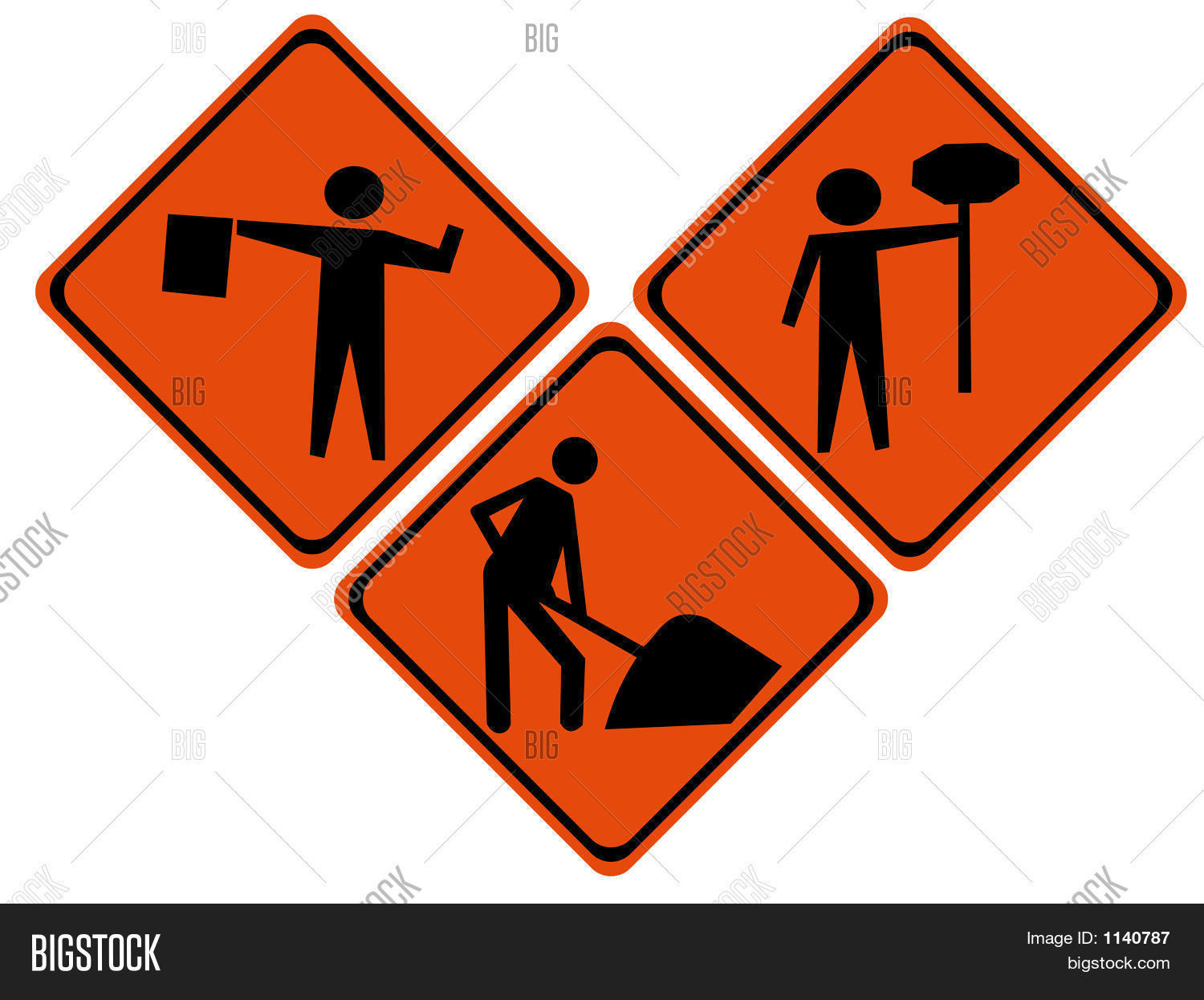 Road Repair Signs Image & Photo (Free Trial) | Bigstock