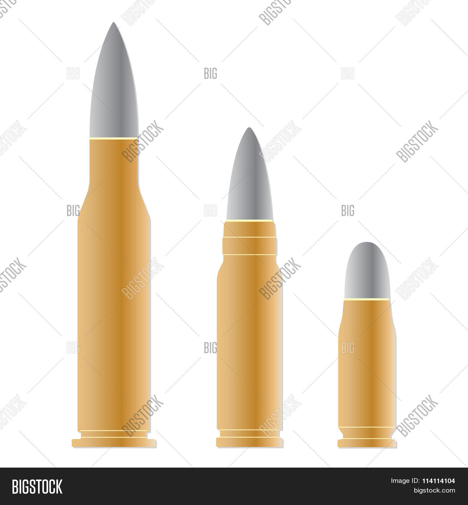 Bullet Set Isolated Vector & Photo (Free Trial) | Bigstock