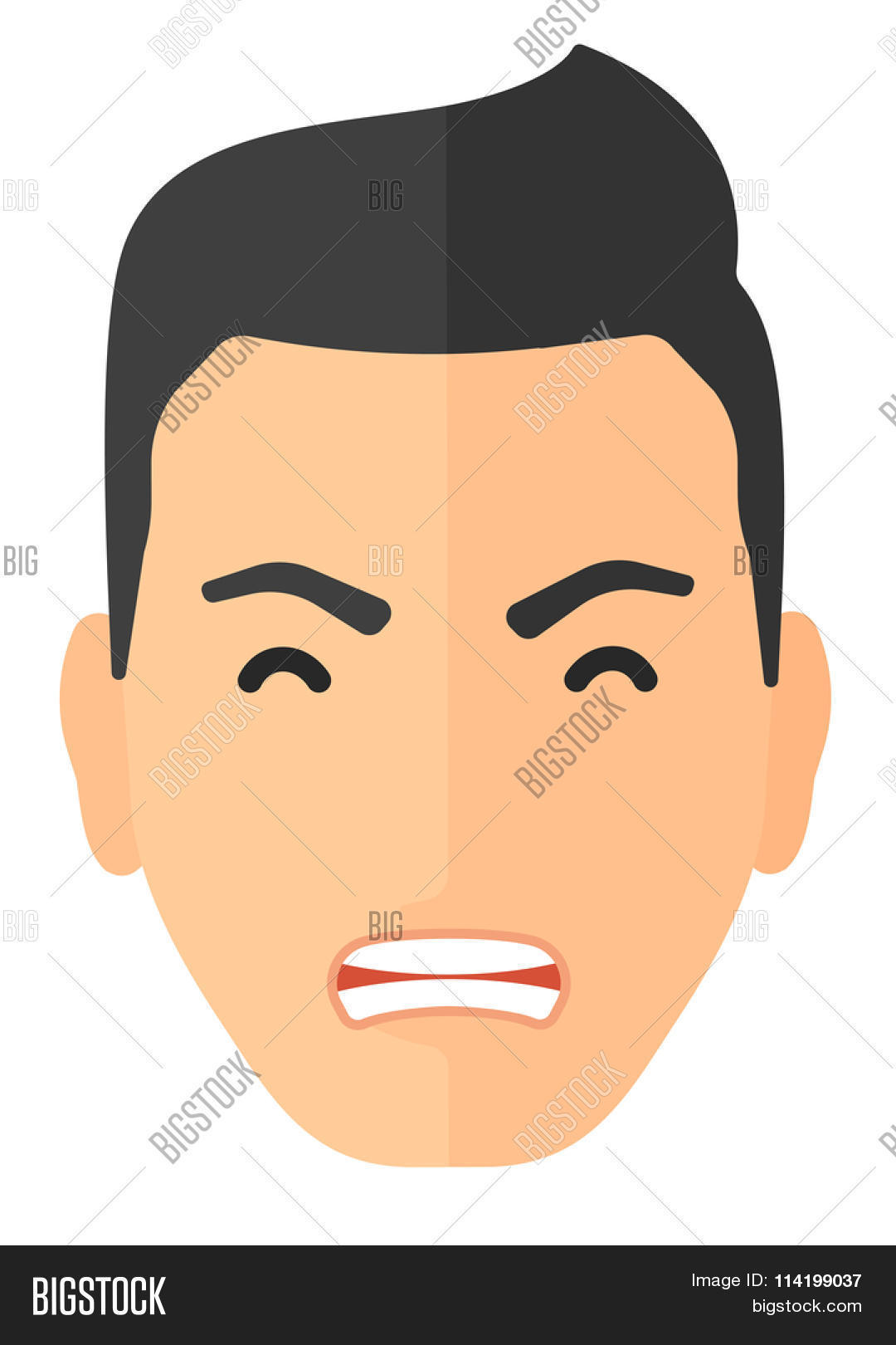 Screaming Aggressive Vector & Photo (Free Trial) | Bigstock