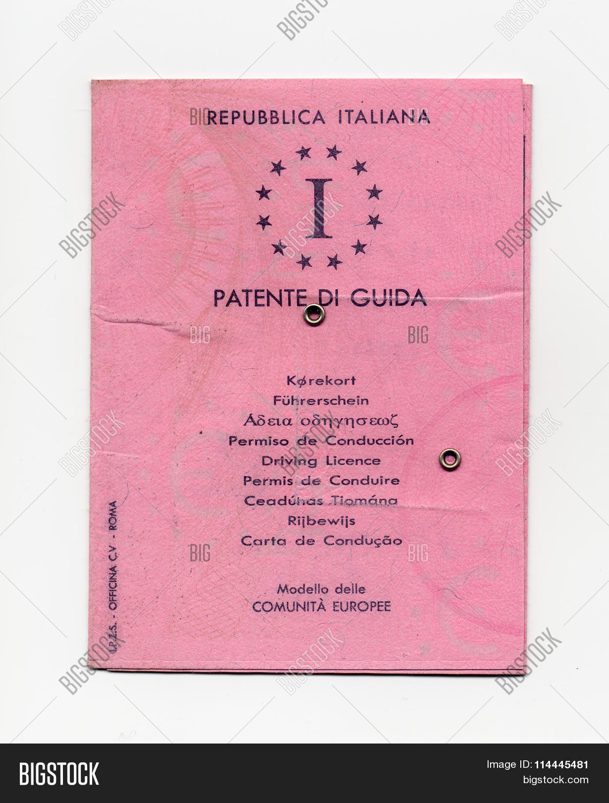 Italian Patente Di Image & Photo (Free Trial) | Bigstock