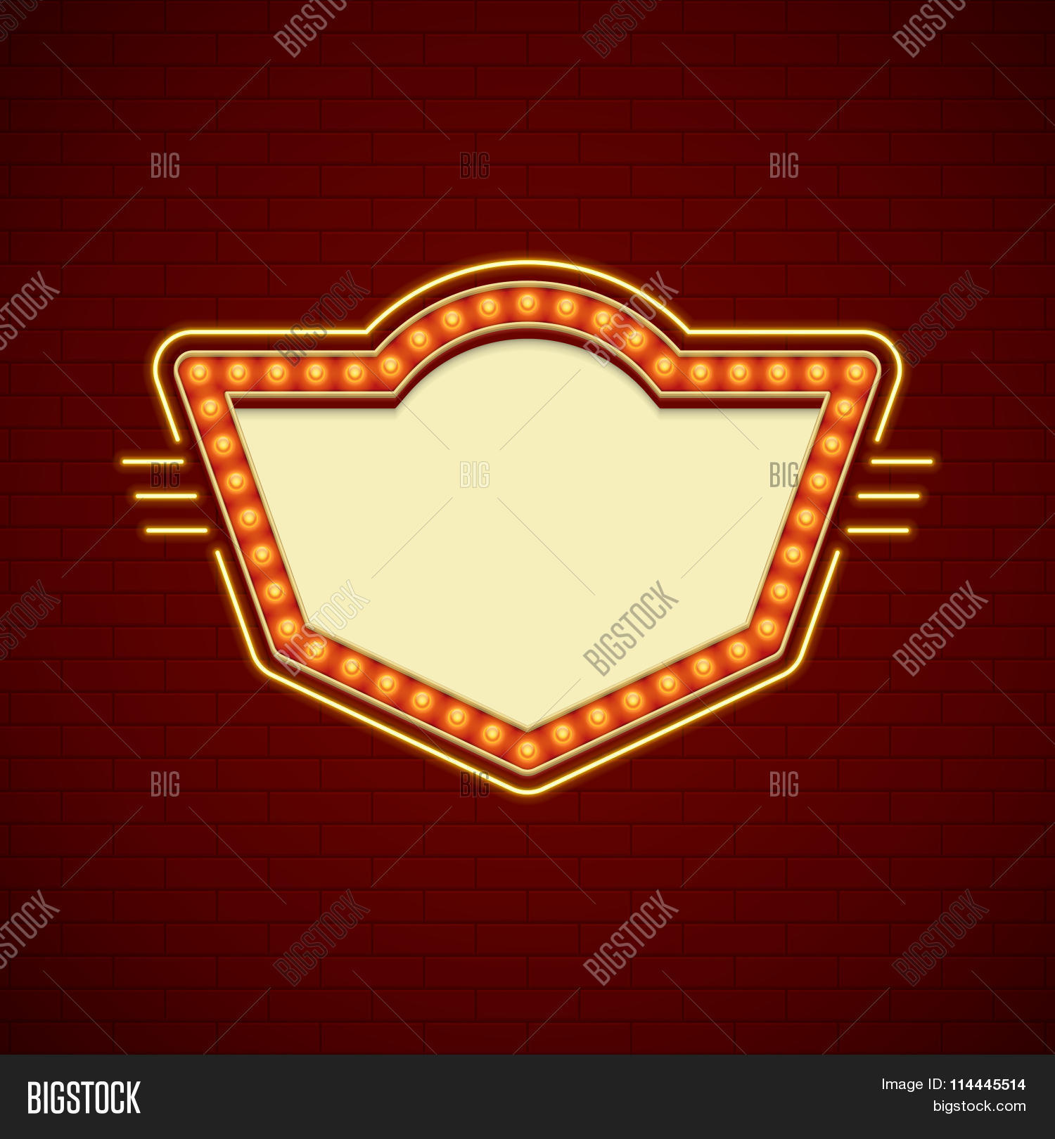 Retro Showtime Sign Vector & Photo (Free Trial) | Bigstock